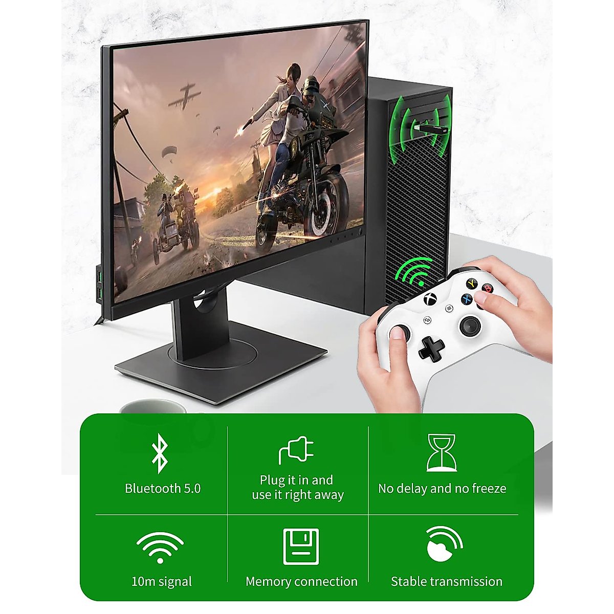AOLION Controller Adapter Compatible with Xbox One Controller, Elite Series, Xbox One X, Xbox One S Controller