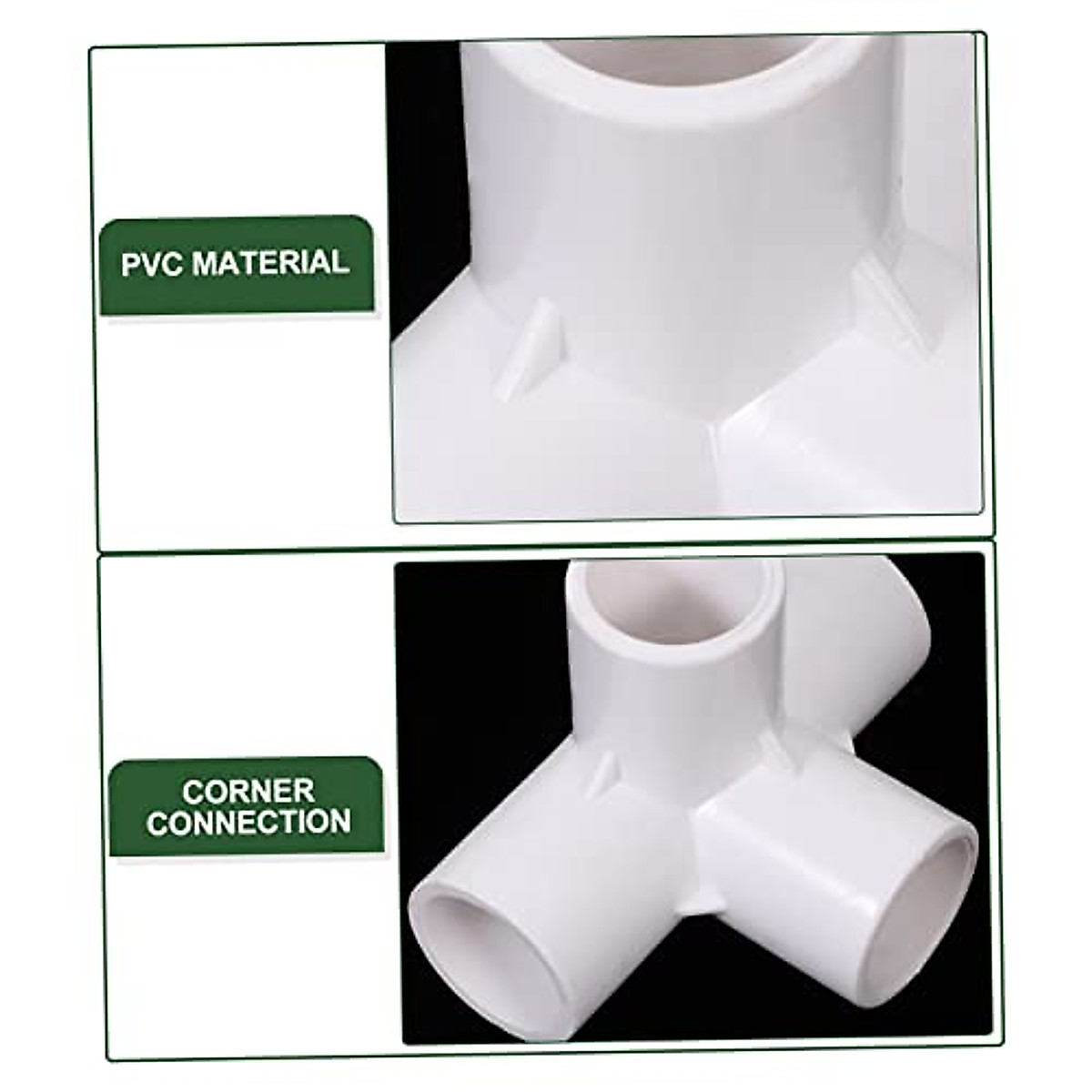 Happyyami 20 Pcs Water Pipe Elbow Clothes Rack with Shelf Carassosories Pvc Fittings Pvc Pipe 1/2 Inch Dress Hangers Elbow Fitting Tee Corner Fitting 4 Way Pvc Tee Pvc Pipe Connector Frame