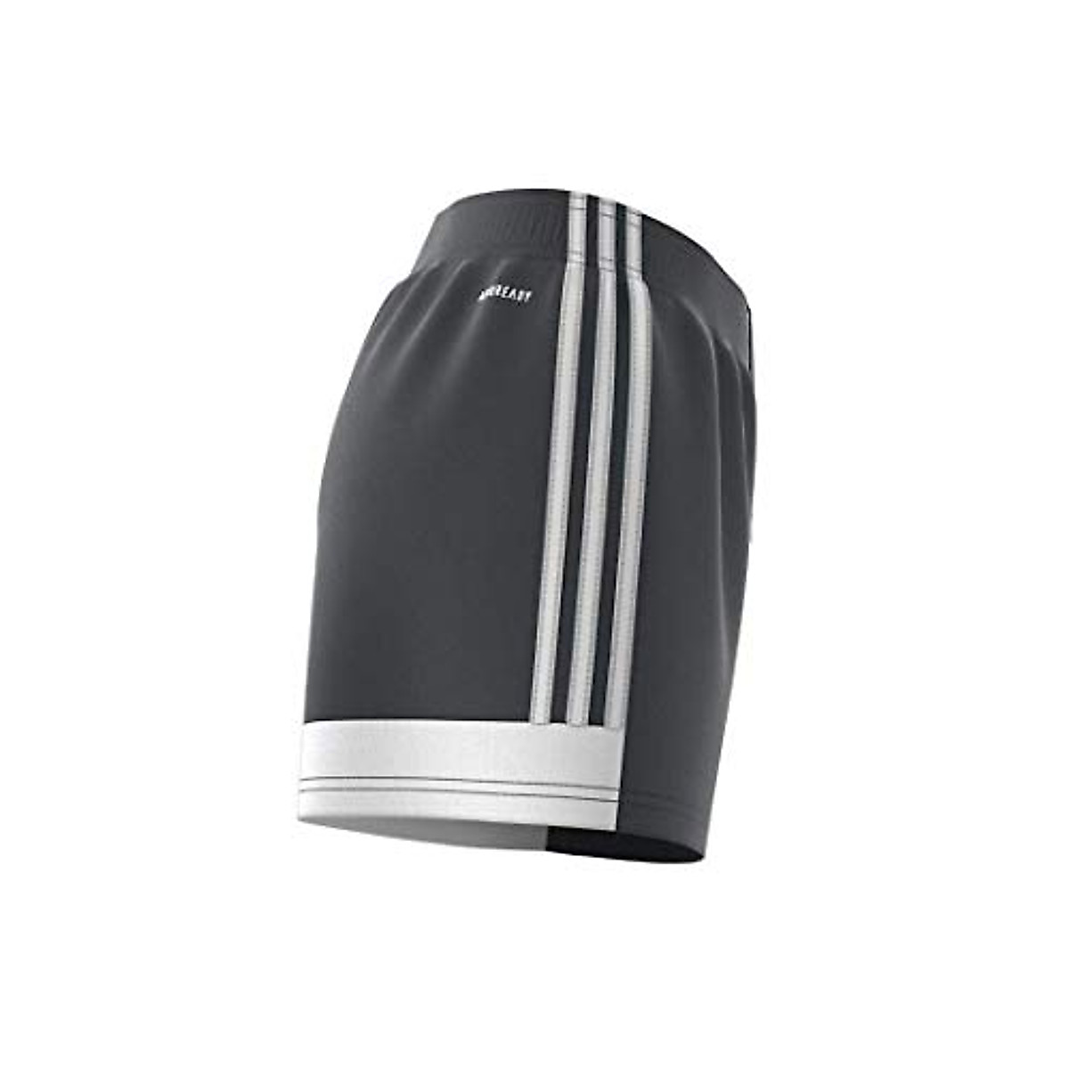 adidas Women's Tastigo 19 Shorts, Dark Heather Solid Grey/White, Large