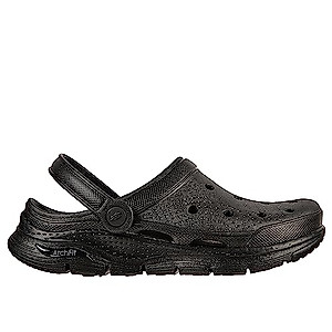 Skechers Women's Arch Fit Clog, Black, 5