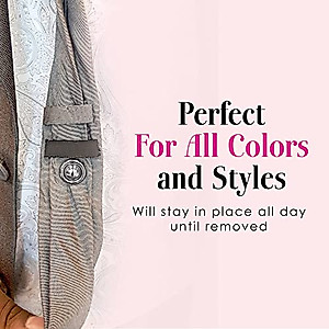 Maggie Snaps, Magnetic Snap Buttons, Reusable Magnetic Balls for Fastening Fabrics, Patented Round Magnets, Alternative to Tie Clips and Safety Pin, with Ring Fasteners, Pack of 4 - My Maggies