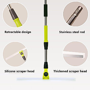 Air Broom as Seen on Tv, with 51 Long Handle Magic Broom Sweeper, Broomi for Concrete Floor,Bathroom Tile