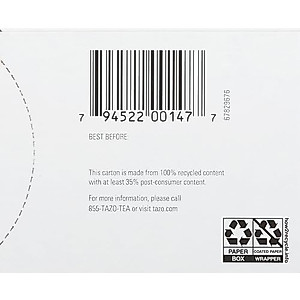 Tazo Black Tea, Organic Peach Cobbler, 20 ct