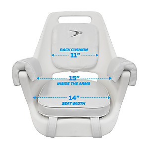 Wise 8WD007-7-710 Deluxe Pilot Chair with Cushions, Mounting Plate, Adjustable Height Pedestal and Seat Mount