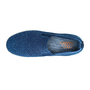 Woolloomooloo Shoe Suffolk Unisex - Merino Wool Footwear - Slip On - Comfort and Support - Lightweight - Soft - Moisture Wicking, Denim, Women's 6.5-7 M US