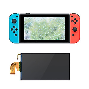 LCD Screen Replacement for NS Switch, LCD Screen Display Glass Assembly Accessories for NS Switch Console(Only LCD Screen and Not for Switch Lite)(Remove The 2 Films Before Installation)