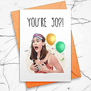 13 Going On 30-30th Birthday Card, Gift for Best Friend, Personalized Birthday Card, Dirty Thirty, Thirty Flirty and Thriving, For Her [00060]