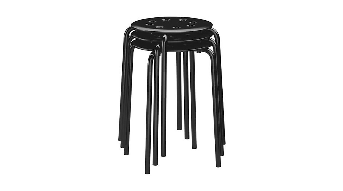 IKEA Marius Black Stool – Compact, Durable & Versatile Seating