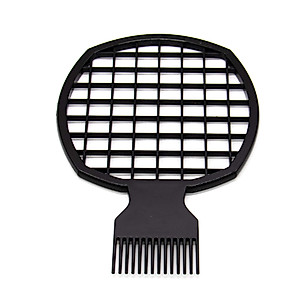 AUEAR, Black Plastic Hair Coil Comb Natural Curly Twist Hair Brush (Twist Comb)