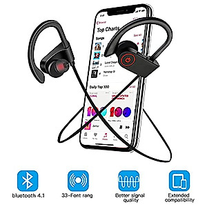 Wireless Waterproof Bluetooth Ear Buds Stereo Headphones in Ear Sports Headset