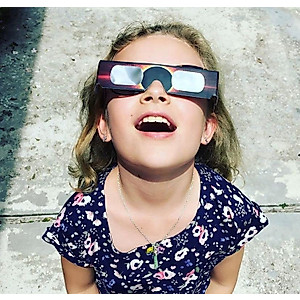 The Eclipser American Paper Optics Glasses - Burning Sun Eclipse Glasses - Eye Protection Glasses for Solar Viewing - Solar Eclipse Glasses for School Science Fairs & Solar Eclipse Viewing - 5 Pack