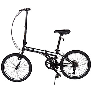 ZiZZO Ferro 20-inch 29 lbs Light Weight Folding Bike (Black)