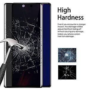 [2 Pack] Galaxy Note 20 Ultra Privacy Screen Protector, Tempered Glass Anti-Spy Black Screen Protector for Samsung Galaxy Note 20 Ultra, Anti-Peek 9H Easy Install [Don’t Support Fingerprint Unlock]