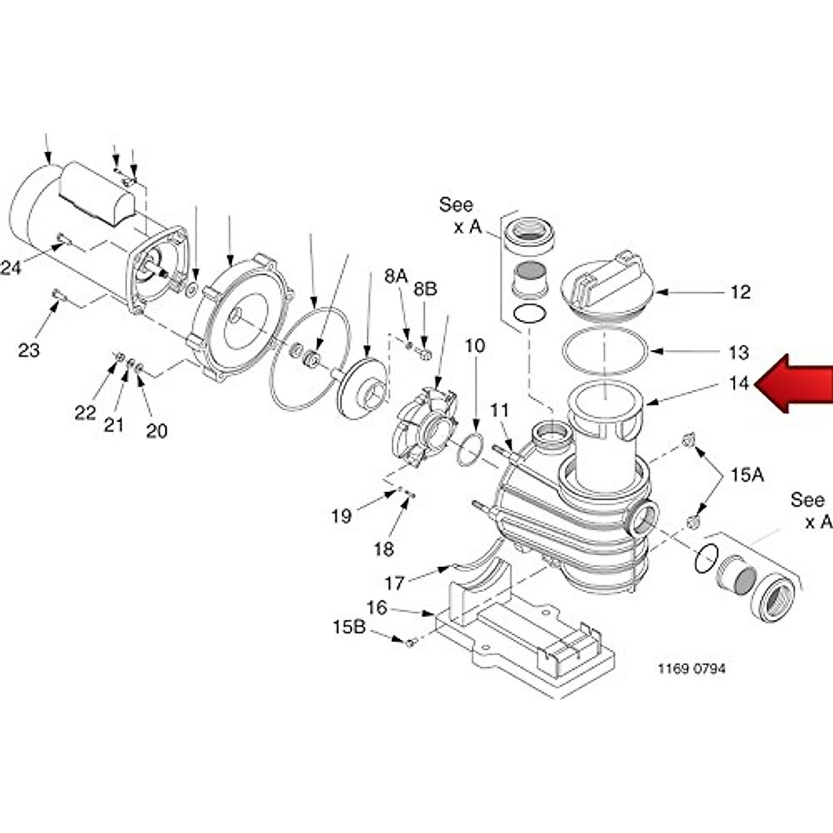 Aladdin Equipment B-215 Basket Sta-Rite C8-58P