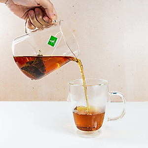 English Breakfast Black Tea - 100% Certified Organic - 50 Pyramid Tea Bags Sachets in a Resealable Bag