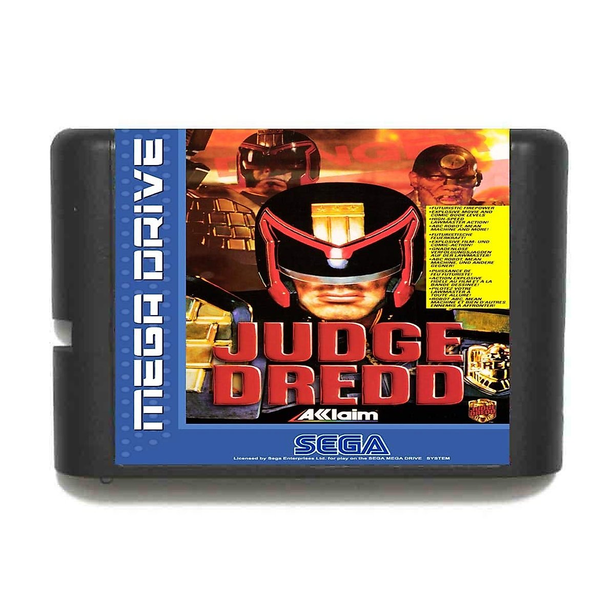 Judge Dredd 16 Bit Md Game Card For Sega Mega Drive For Genesis