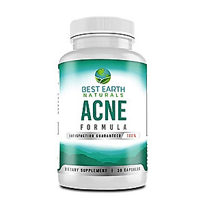 Best Earth Naturals AcneSupplement Formula Blemish Blocker Helps Promote Clear, Radiant, Healthy Skin + Fights Blemishes from Within