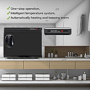 18L Professional Towel Warmer, Large Hot Towel Warmer, The RetainTime Towel Warmer is Suitable for Salons, Beauty, Spas, Pedicures and Other Professional Stores.(Black Towel Warmer)