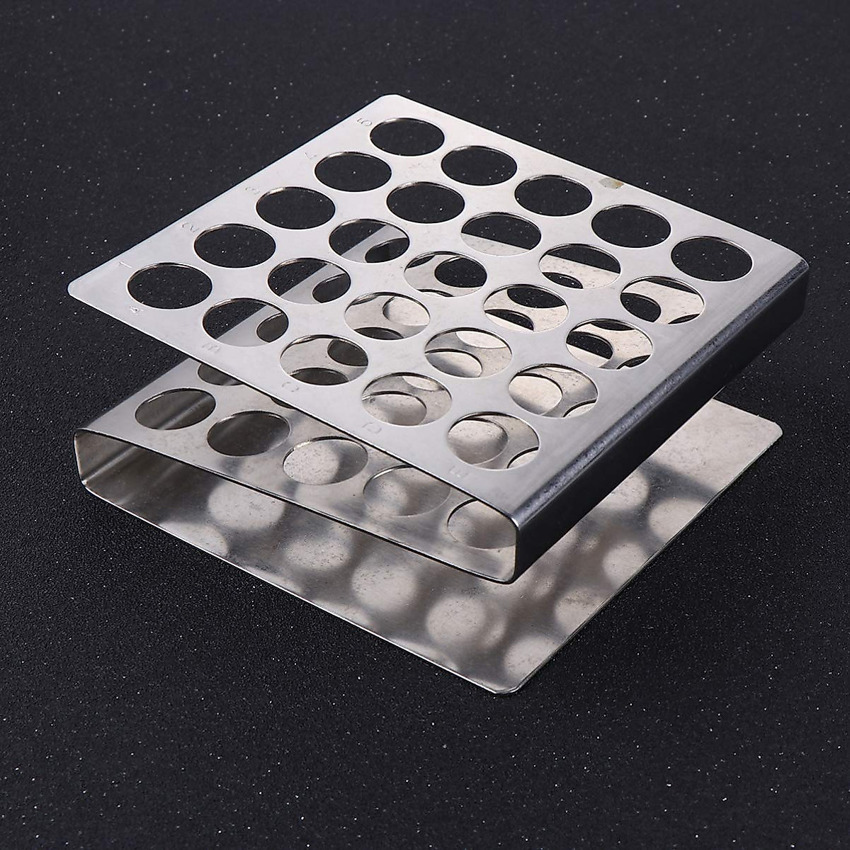 ULTECHNOVO Test Tube Holder, Test Tube Rack Z Shaped Stand Supply Lab Equipment Storage Rack for Lab Students, Holds 30