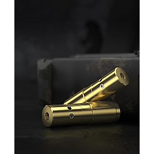 Feyachi Bore Sighting Laser 9mm Red Dot Laser Boresighter for Handgun Pistol with Tail Switch Included