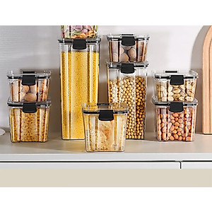 TeoYes Home Storage Jars Clear Multifunctional Airtight Damp-proof Storage Jars with Lids Kitchen Storage Tank (C1,460ML)