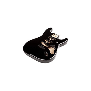 Fender Alder Stratocaster Body - Vintage Bridge Routing - Black