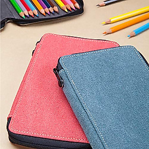 Speedball Art Products Canvas Storage Case for Pencils, Markers, Pens and Art Supplies, Holds Up to 48 Standard Pencils, Olive