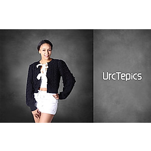 UrcTepics 5X7ft Microfiber Gray Portrait Backdrop Canvas Photo Backdrop Abstract Dark Grey Photography Studio Backgrounds Backdrops