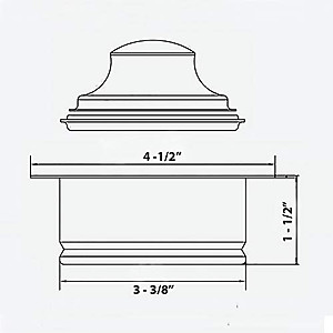 Ruvati Garbage Disposal Flange for Kitchen Sinks - Gunmetal Black Stainless Steel - RVA1041BL