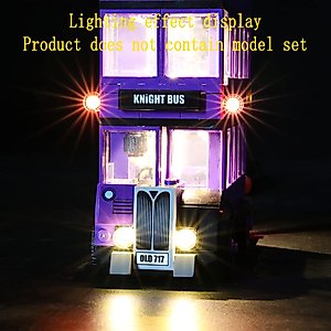 GEAMENT LED Light Kit Compatible with The Knight Bus - Lighting Set for 75957 Building Model (Model Set Not Included)