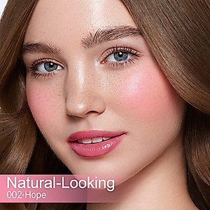 Liquid Blush, Cream Blush Makeup, Natural-Looking Matte Blush for Cheeks, Lightweight, Breathable Feel, Long-Wearing, Smudge Proof, Dewy Finish, Cruelty-free (002-Haze)