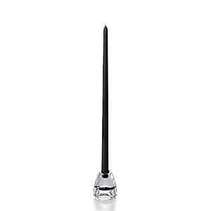 yummi Black Taper Candles -18 inch - 12 per Pack