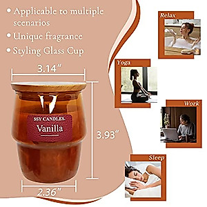 Handmade Vanilla Scented Glass Jar Candle - Perfect for Romantic Dinners and Gifting