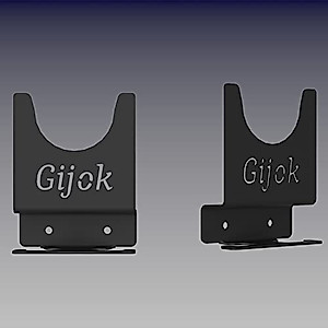 Gijok Angle Grinder Holder Tool Wall mount Bracket for 5inch Grinder, 2pcs Impact Wrench Wall Holder, Angle Grinder Storage Rack for Angle Grinders, Cutters, Polishers etc