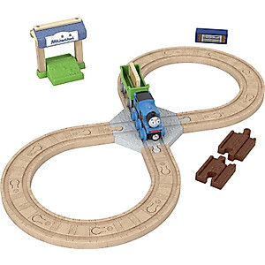 Thomas & Friends Wooden Railway Toy Train Set Figure 8 Track Pack with Thomas Wood Engine for Preschool Kids Ages 3+ Years (Amazon Exclusive)
