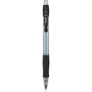 Pilot, G2 Mechanical Pencils, 0.7mm HB Lead, Black Accents, Pack of 12