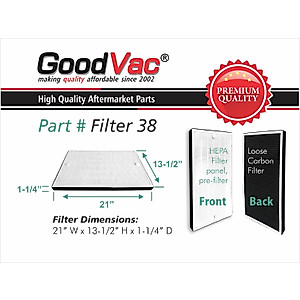 GOODVAC H13 True HEPA Filter Compatible with Medify Air MA-35 (Replaces MA-35-R1-W)