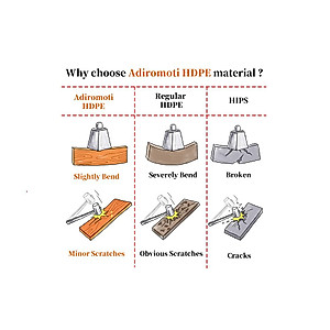 Adiromoti Outdoor Rocking Chair, All-Weather Resistant Poly Lumber Rocker Chair Outdoor, High Back Plastic Patio Rocking Chairs for Outside Porch Rocker Garden Lawn, Navy Blue