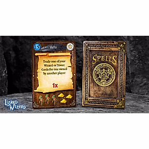 Forbidden Games | Lizard Wizard – Fantasy Strategy Game of Spellcasting, Potions, and Mystical Creatures, Ages 10+, 2-6 Players, Family Game Night Essential