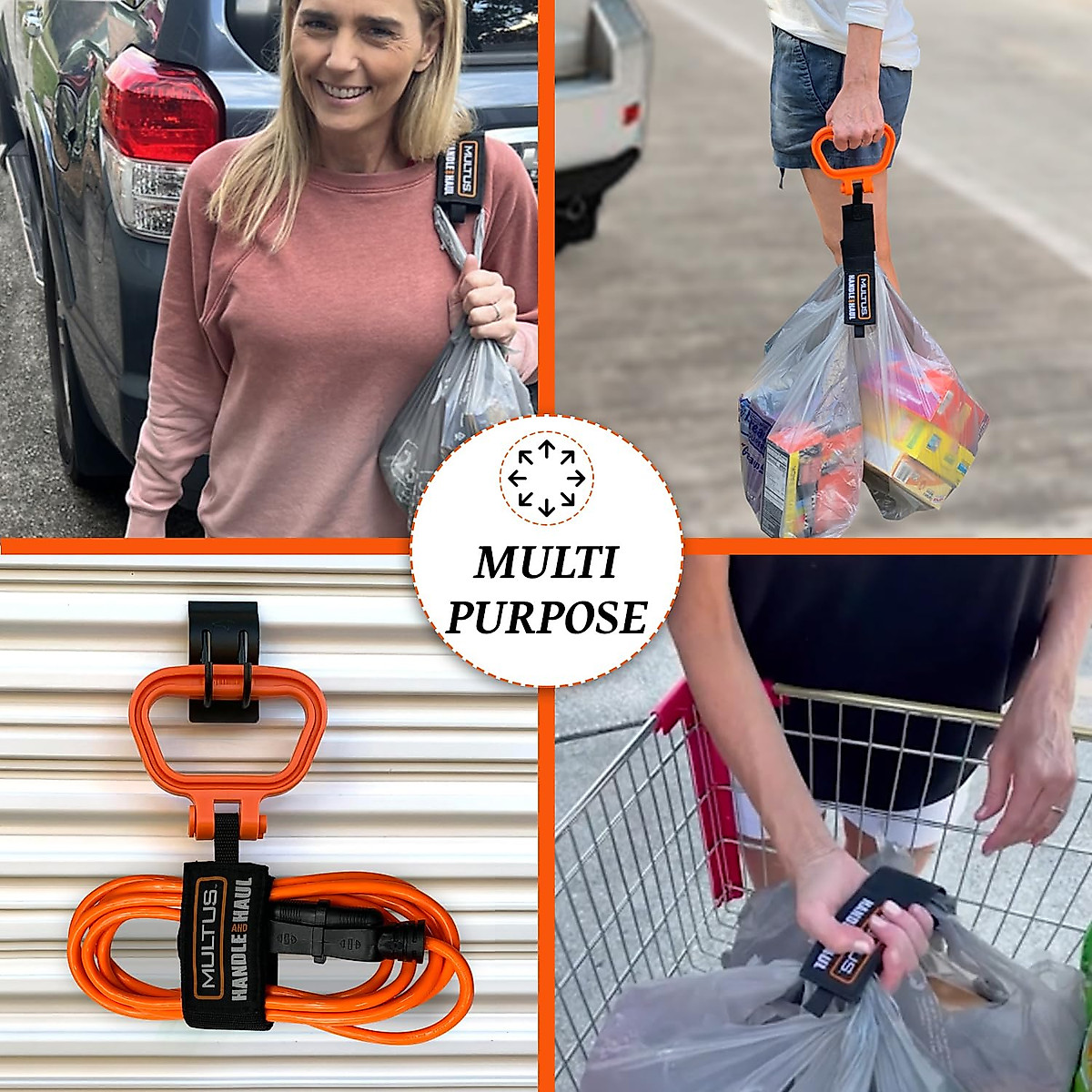 MULTUS Hook & Loop Storage Strap | Heavy Duty Velcro Tool Organizer with Carry Handle | Great RV Accessories for Men | Super Strong Storage Organizer for Garage, Travel, Home, Camping 3 Pack