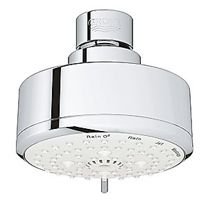 Grohe 27591001 Tempesta Cosmopolitan 100 2.5 GPM 4 Spray Shower Head, Starlight Chrome