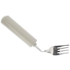 Homecraft Queens Angled Cutlery, Right-Handed Angled Fork, Lightweight Ergonomic Adaptive Fork, Cutlery with Easy-to-Grip Handles for Limited or Weak Grasp, Adaptive Utensil for Independent Eating
