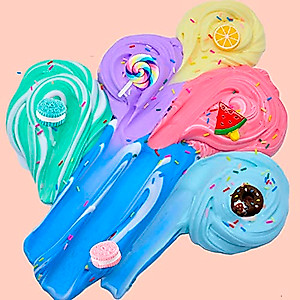 7Pack Butter Slime Kit with Scented DIY Slime Party Favors and Birthday Gift for Girls and Boys