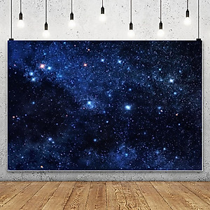 AOFOTO 7x5ft Nebula Photography Background Great Universe Milky Way Galaxy Backdrop Mysterious Starry Sky Outer Space Kid Baby Adult Girl Boy Portrait Photoshoot Studio Props Video Drape Wallpaper