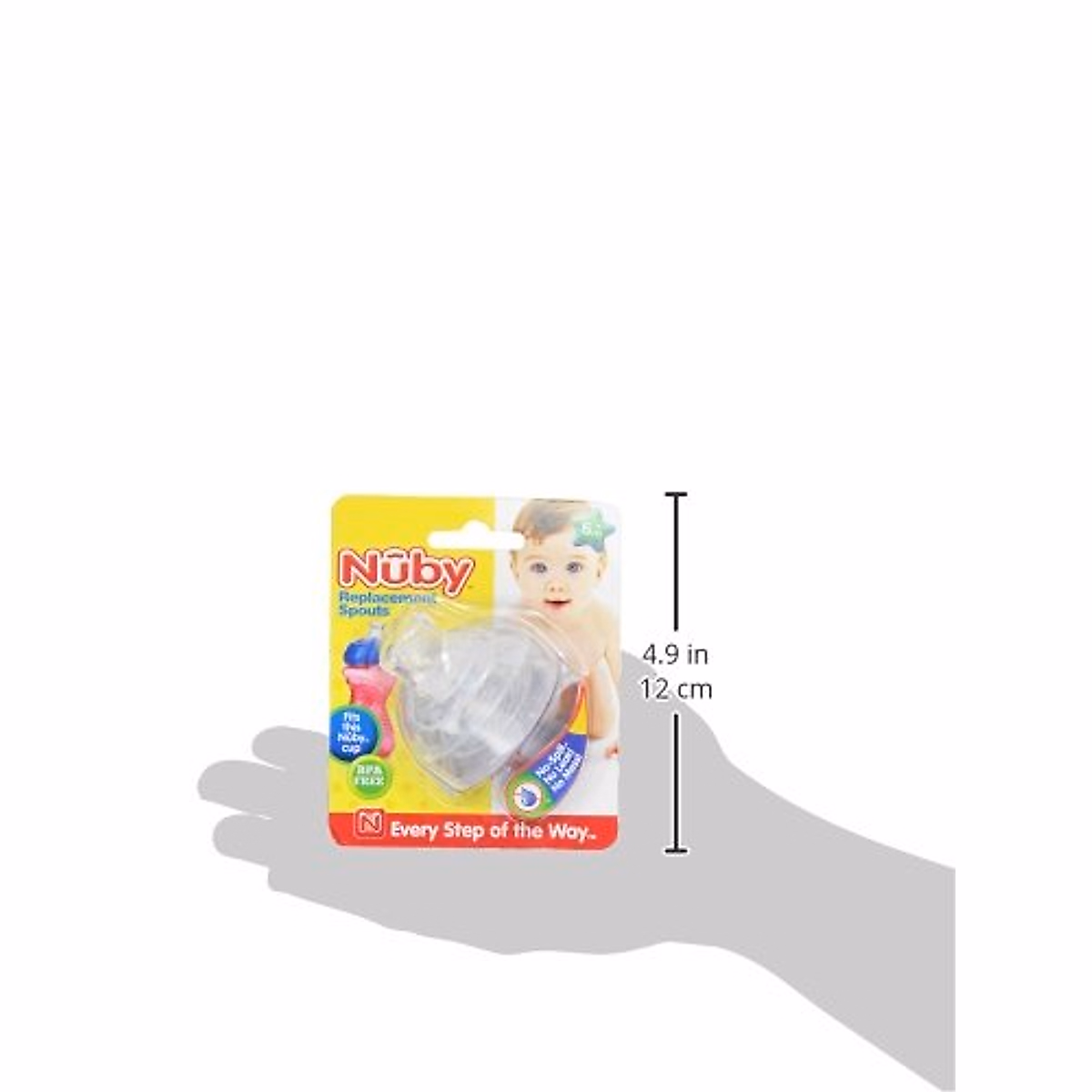 Nuby 2-Pack Super Spout Standard Top Replacements