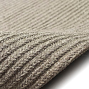 Liora Manne Calais Solid Indoor/Outdoor Rug – Casual Traditional Rug, Weather Resistant, Easy Care Performance Rug, Rugs for Entryway, Living Room, Patio, Solid Grey, 2' x 7'6"