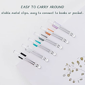 AZGO Ballpoint Pens Black Retractable Ink Writing Pen Office 0.7mm Ball Point Pen for Journaling (6-count)