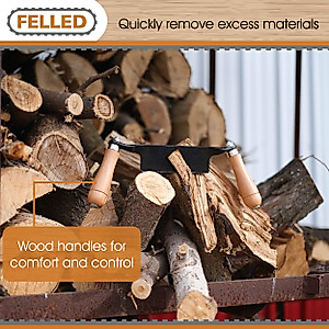 Felled Draw Shave Knife – 8in Curved Draw Knife Curved Draw Shave Tool Woodworking Debarking Hand Tool