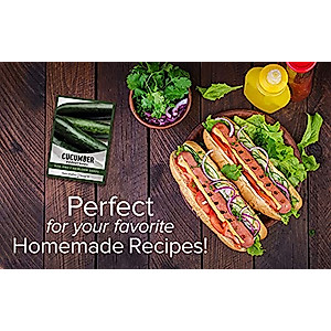 Cucumber Seeds for Planting - Marketmore 76 - Cucumis sativus Heirloom, Non-GMO Vegetable Variety- 1 Gram Seeds Great for Outdoor Gardening by Gardeners Basics