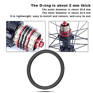 Bottom Bracket Spacer, 15pcs Bottom Bracket Gasket Washer, Aluminum Alloy Hub Washer Hub Spacer for Road Mountain Bike(Black)